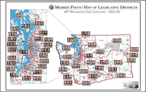 Member Photo Map of Legislative Districts 2025-2026 — Legislative Gift ...